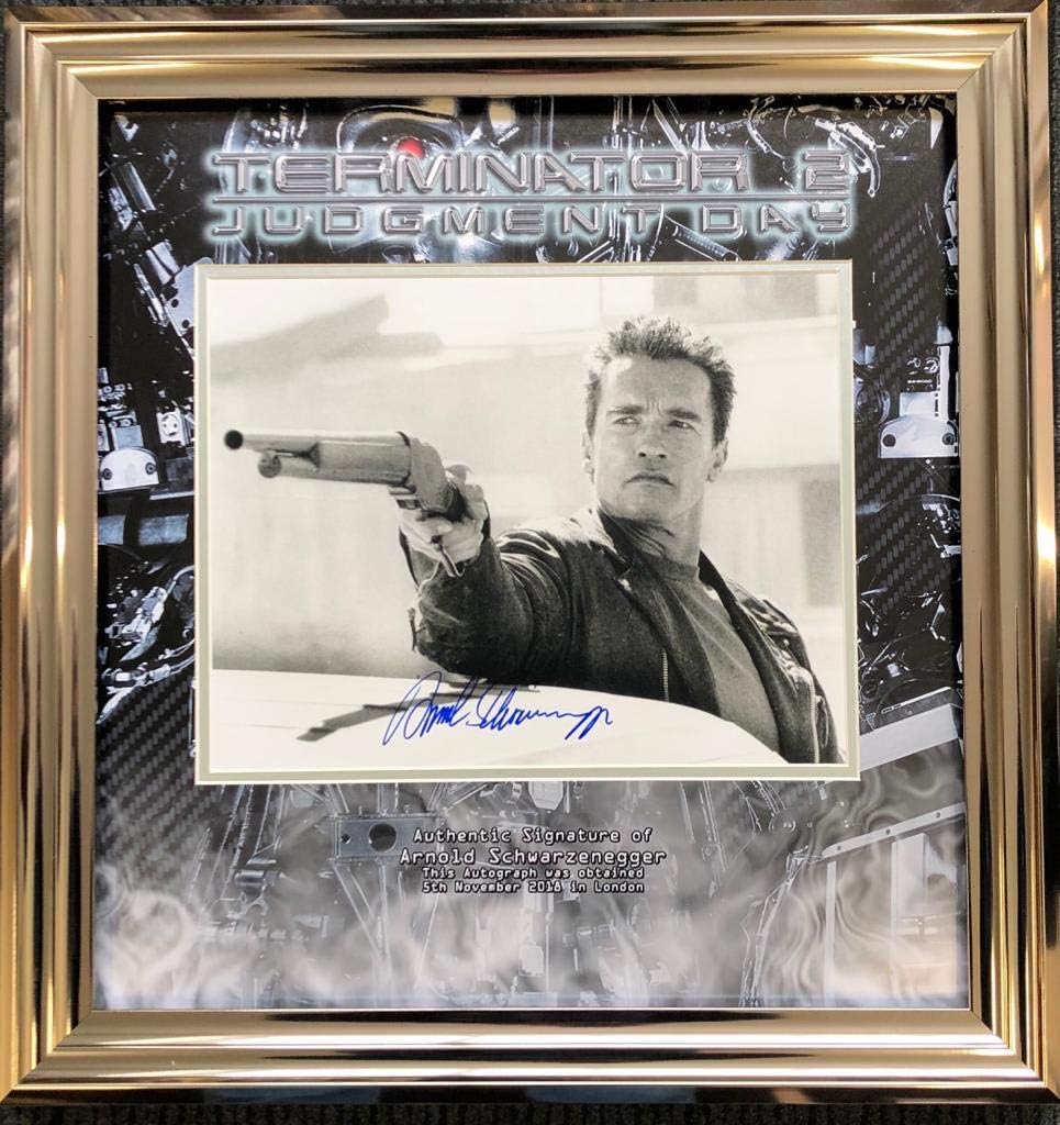 Arnold Schwarzenegger Genuine Hand SIGNED Autograph Terminator 2 AFTAL ...