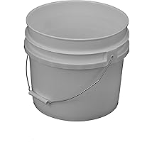 Amazon.com: Heavy duty 3.5 Gallon Bucket (75 mil) 12" diameter, 10.5 ...
