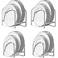 Amazon.com - 4 Pack Kitchen Plate Holder Organizer for Cabinet Space ...