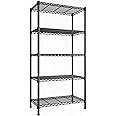 Amazon.com: REIBII Wire Shelving Rack 5-Tier Metal Shelves for Storage ...