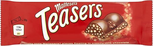 Maltesers Teasers Chocolate Bar Bulk Box, for Gift Bag, 24 Bars of 35 g ...