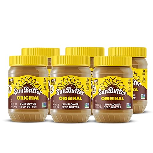 SunButter Original Sunflower Seed Butter, 16 oz (6 Pack of 6) - Nut ...