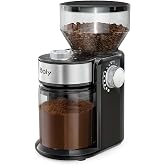 Amazon.com: boly Electric Burr Coffee Grinder, Adjustable Burr Mill ...