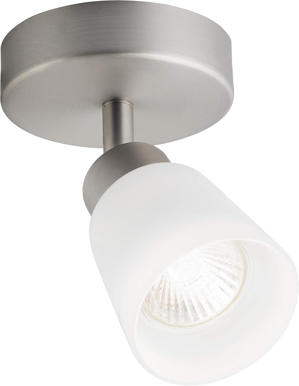 Verve Design Tacoma Frosted Glass Spotlight, Satin Nickel – BigaMart