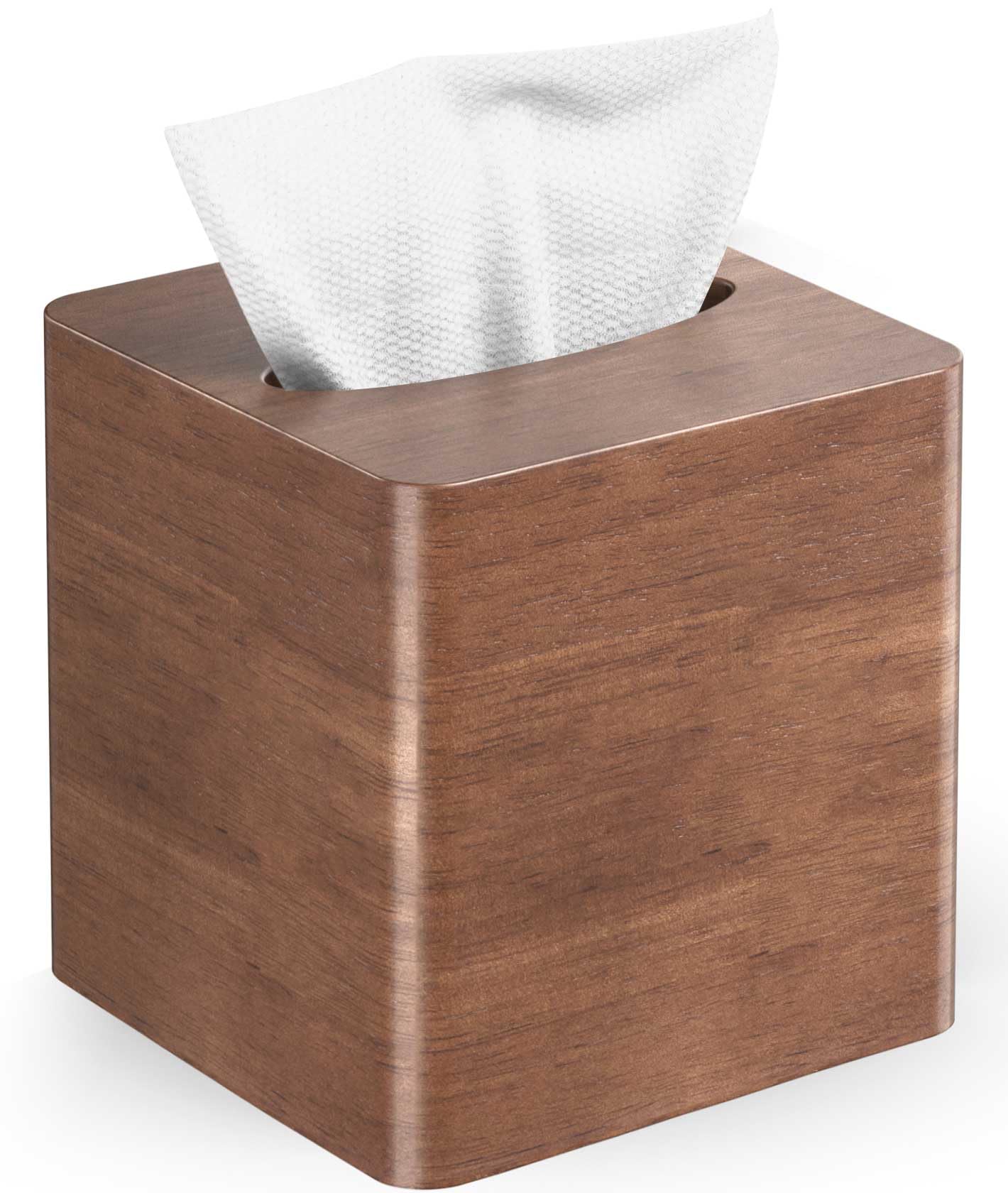 Livelab Tissue Box Cover Square - Oak Wood Tissue Box Holder for Living ...