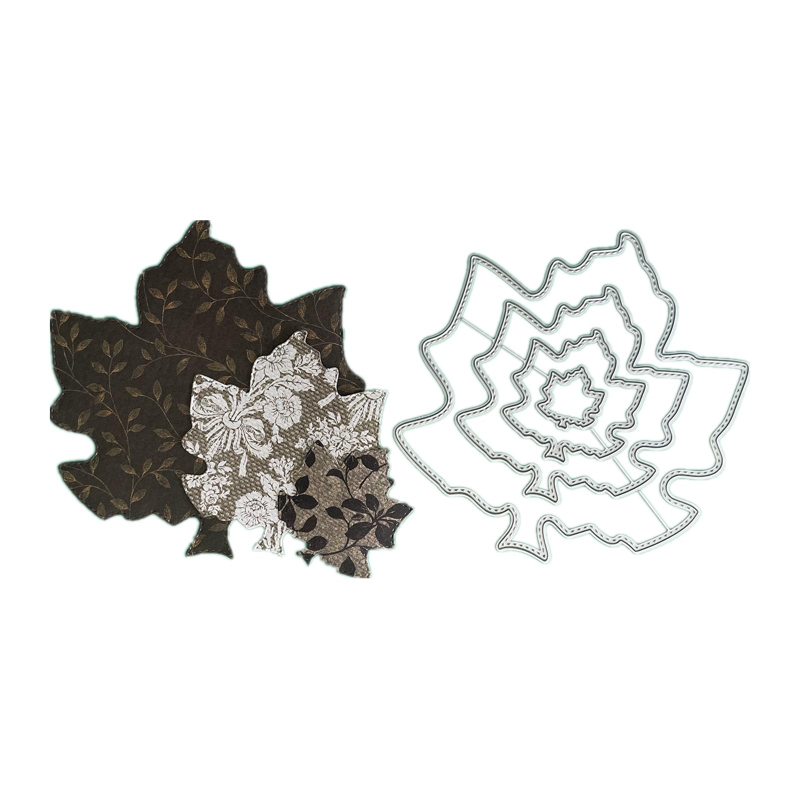 Mua Maple Leaf Frame Crafting Dies Emboss Stencil for Metal Cutting ...