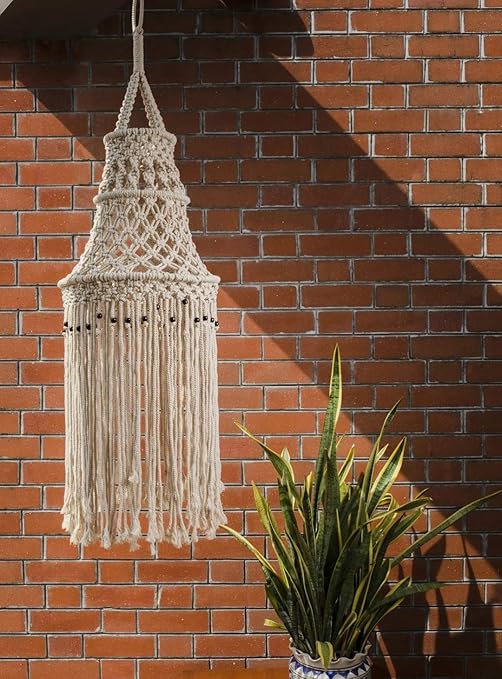 Buy You and We Premium Macrame Jhumar/Chandelier - Ivory Online at Low ...