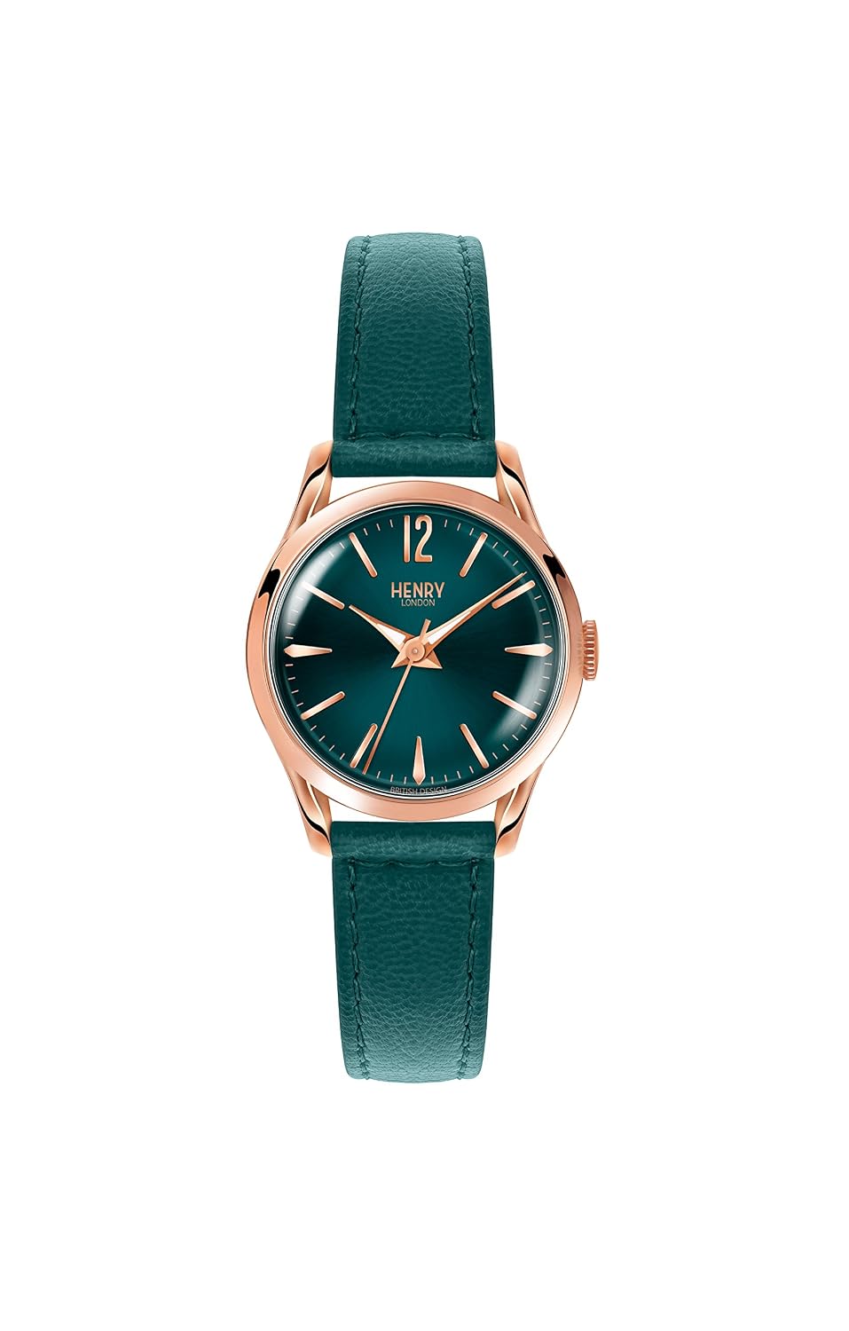 Henry London Womens Analogue Classic Quartz Watch with Leather Strap ...