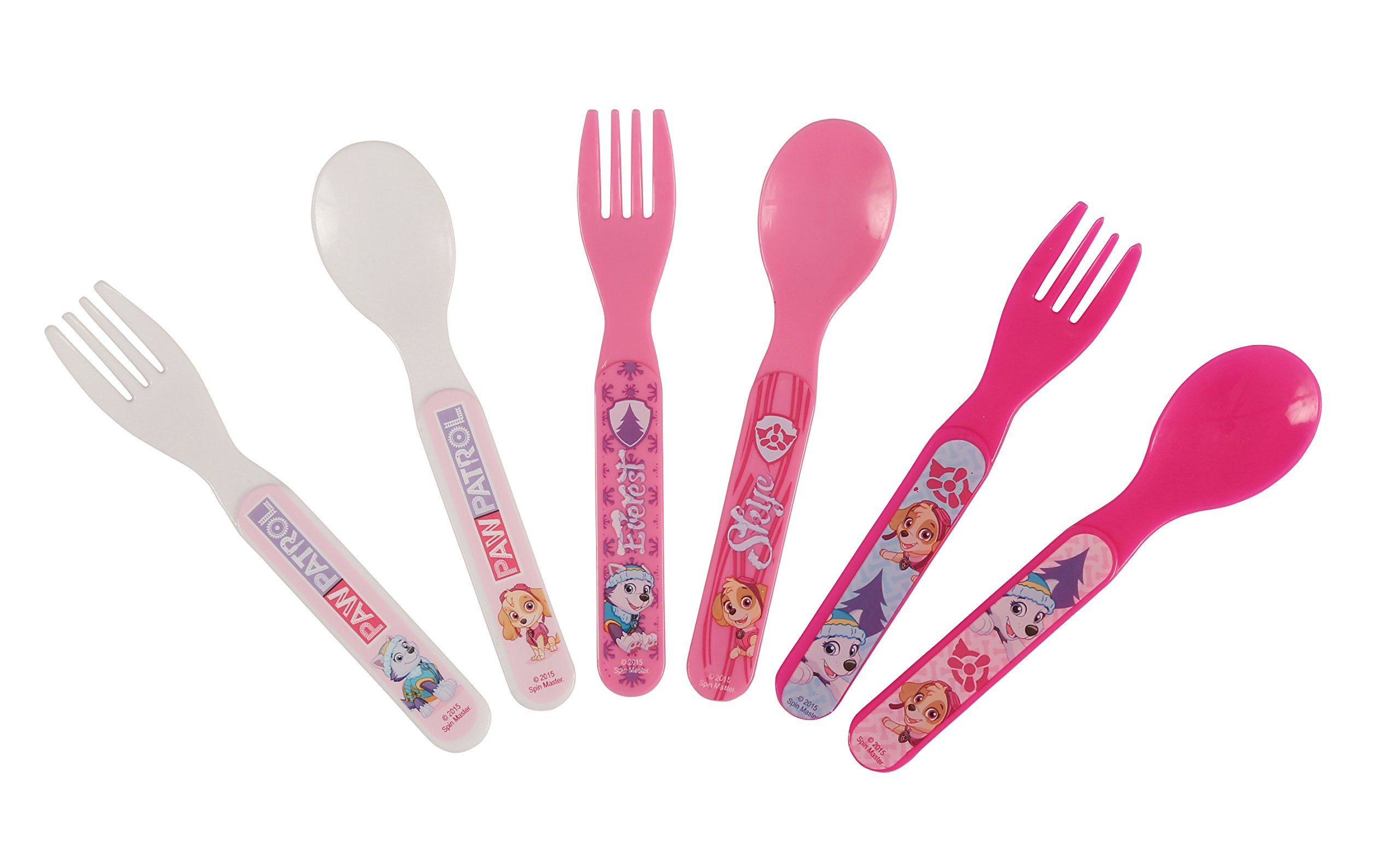 Amazon.com : Nickelodeon Boys 6 Piece Paw Patrol Fork & Spoon Set : Baby