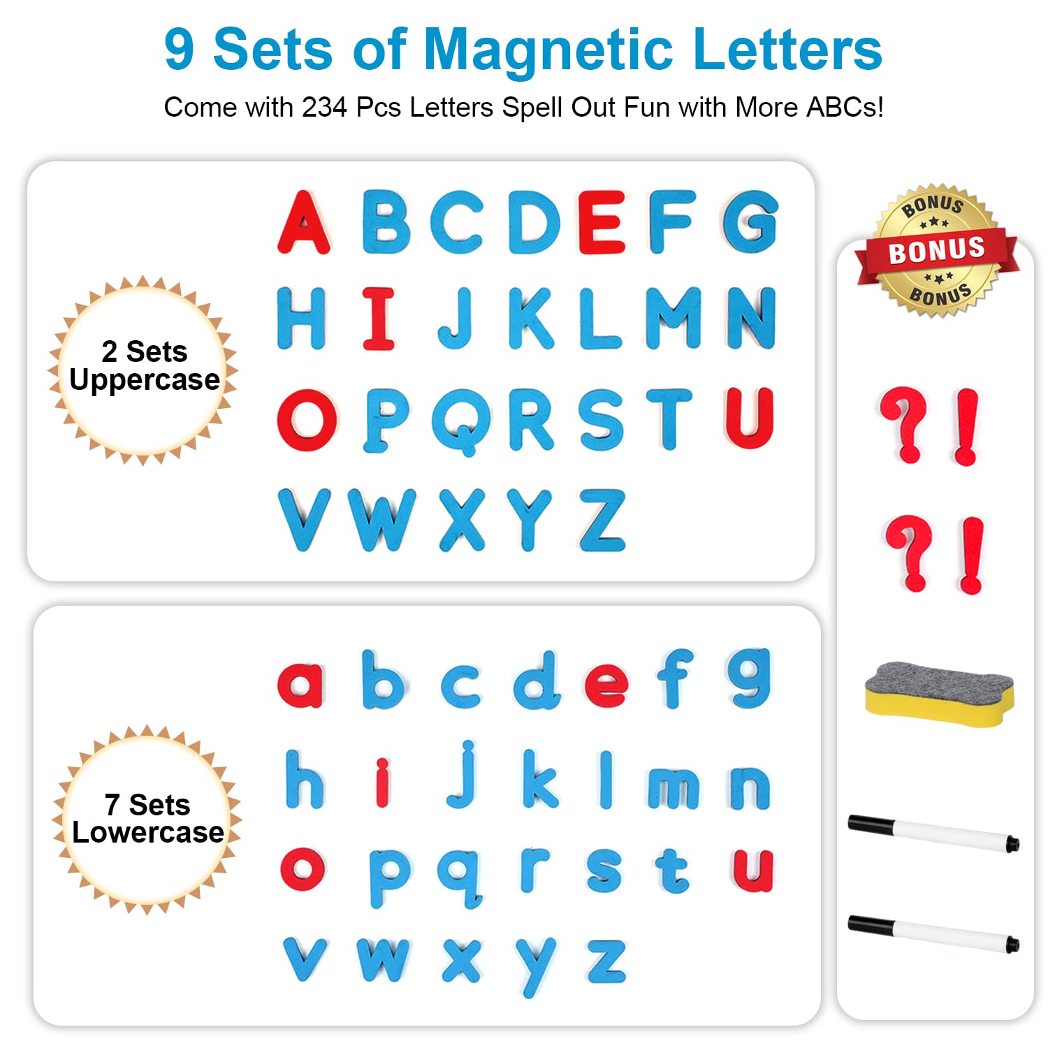 Mua Magnetic Letters Kit, A-Z Foam Magnetic Letters, Alphabet Letters ...