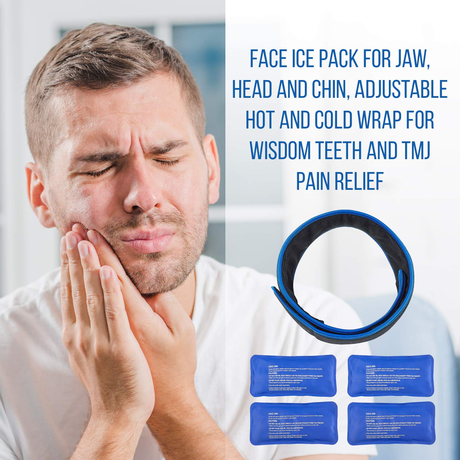 Mua Face Ice Pack - Use as Wisdom Teeth Ice Pack, TMJ Relief Products ...