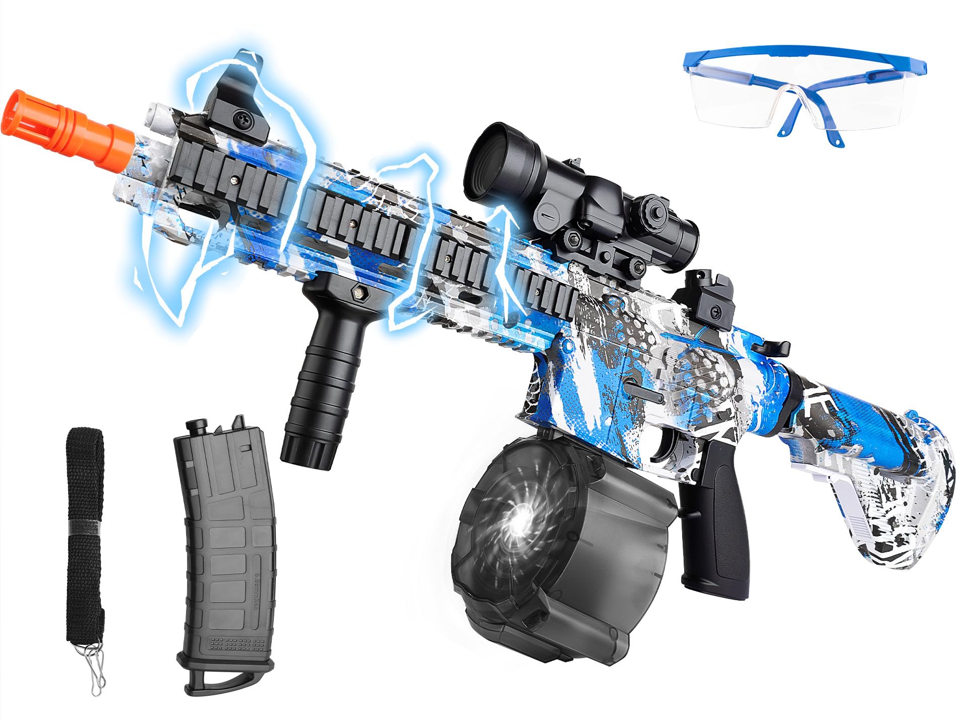 Mua Electric Gel Ball Blaster with Drum, Gel Ball Blasters with 10000 ...