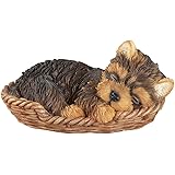 Amazon.com: Sandicast Life Size Yorkshire Terrier Sculpture, Sitting ...