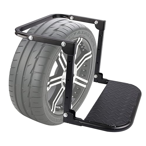 Godimg Black TireStep, 1 Pack，Folding Adjustable，Folding Heavy Duty ...