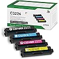 Amazon.com: C3210K0 C3210C0 C3210M0 C3210Y0 Toner Cartridge (4-Pack, 1K/1C/1M/1Y) - NUC ...