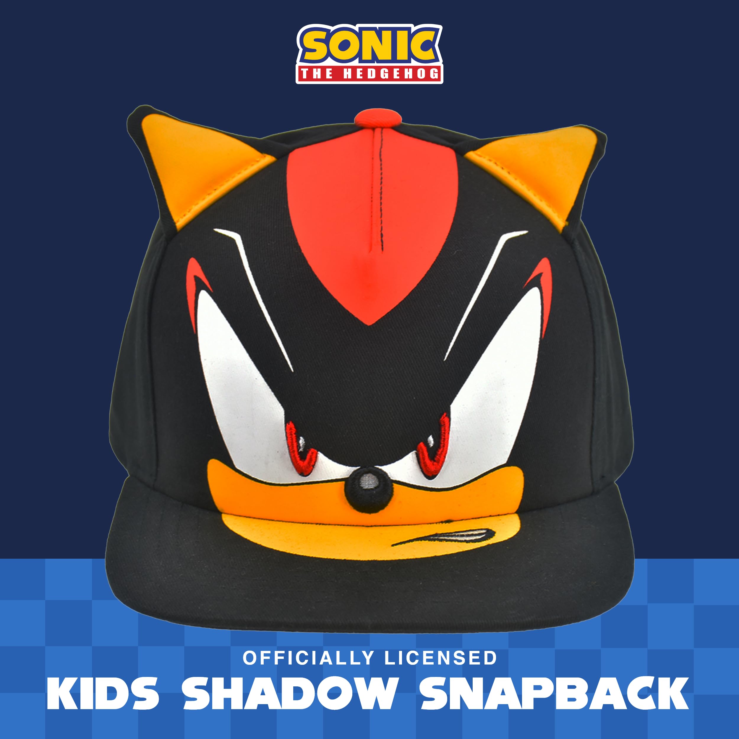 Shadow The Hedgehog Baseball Cap, Kids Sonic Cotton Adjustable Snapback ...