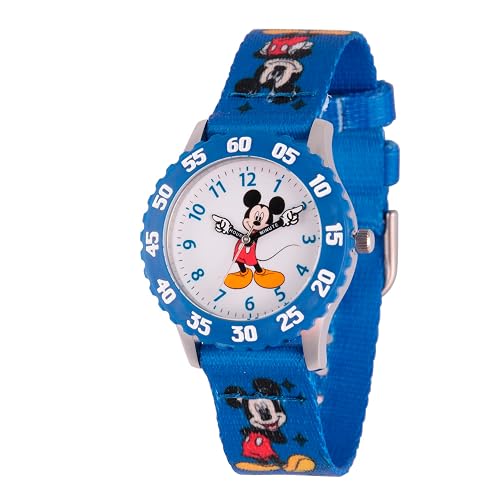 Disney WDS000099 Kids' W000232 Mickey Mouse Stainless Steel Time ...