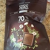 Amazon.com : ChocZero 70% Dark Chocolate, Sugar free, Low Carb, No ...