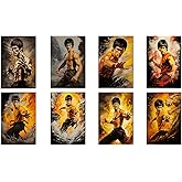 Amazon.com: Bruc Kung Fu Posters for Wall Art Decor – High Resolution ...