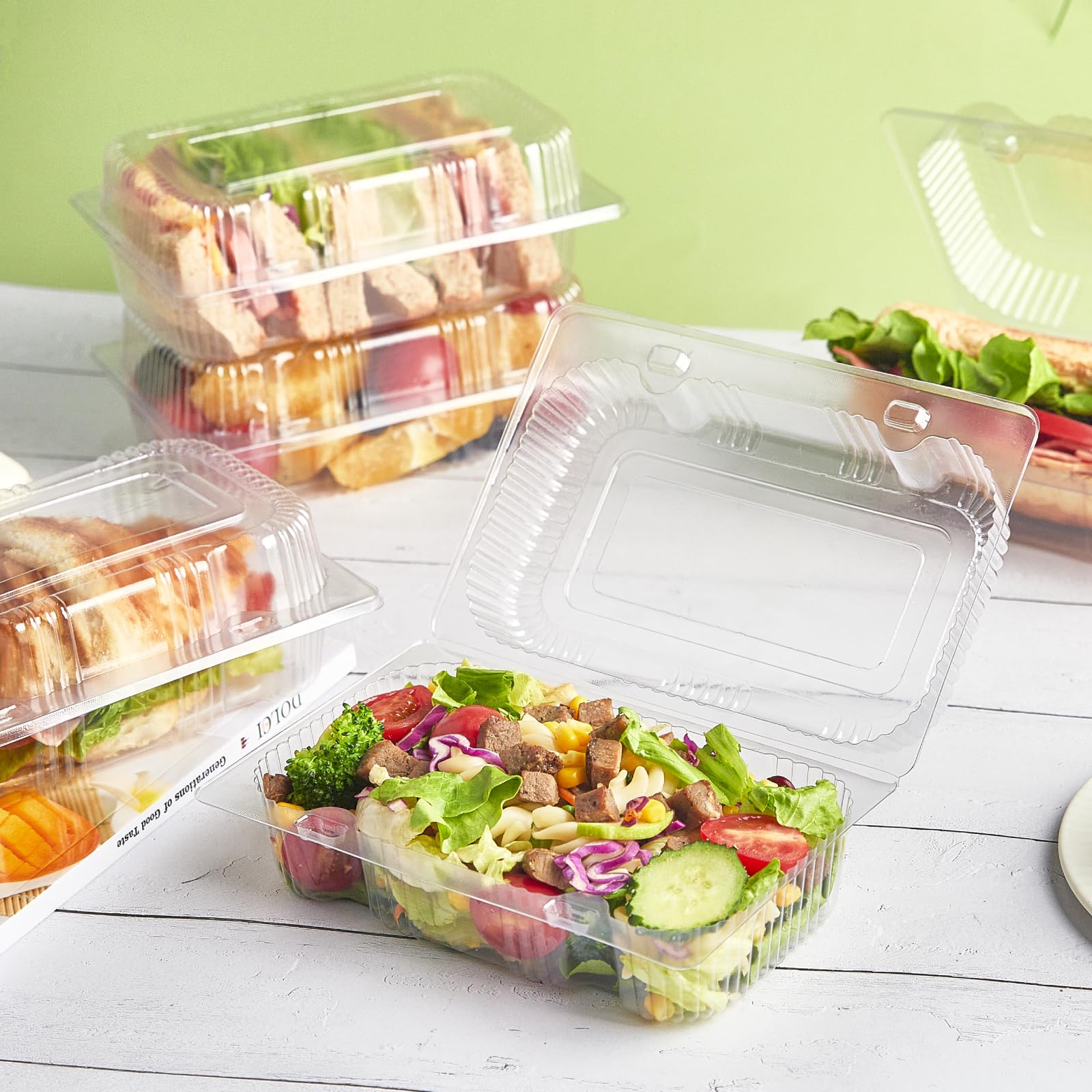 Mua 40 Pack Sturdy Clamshell Food Containers, Clear Plastic Hinged ...