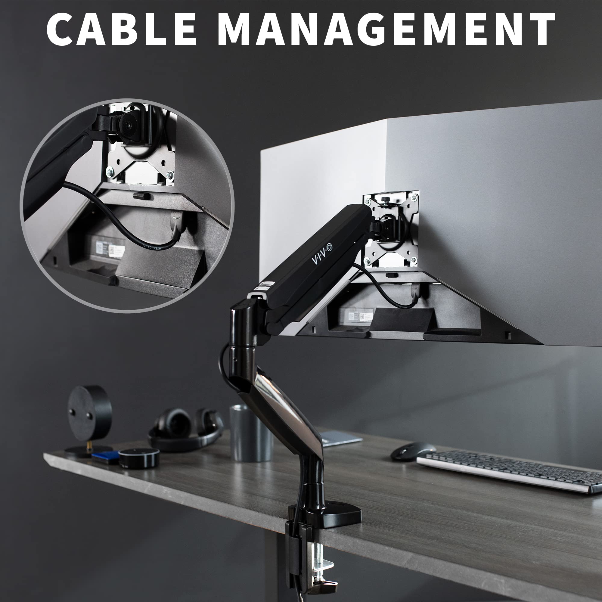 Mua Premium Aluminum Heavy Duty Single Monitor Arm for Ultrawide ...