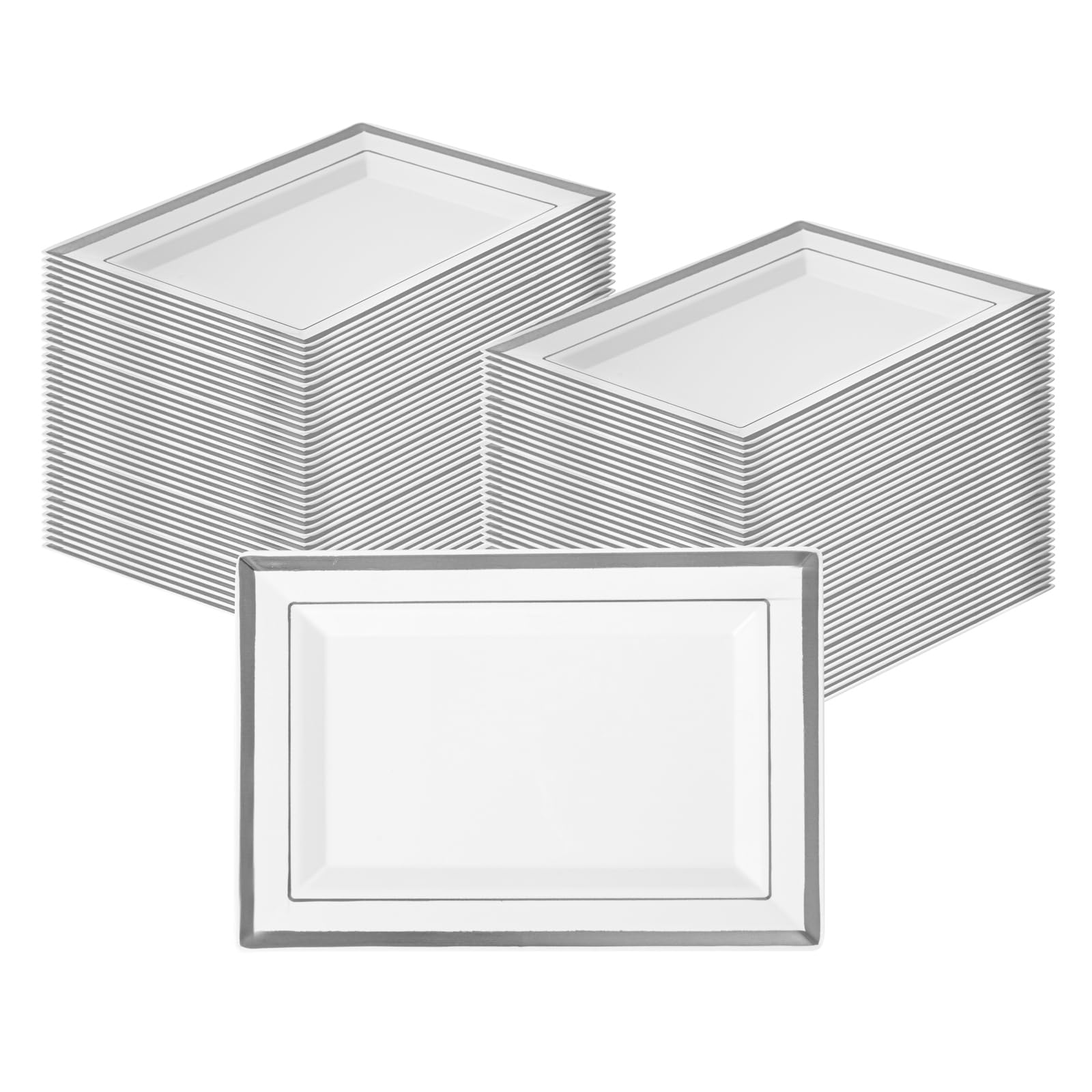 Restaurantware Moderna 7.5 x 5.3 Inch Premium Disposable Plates 10 ...
