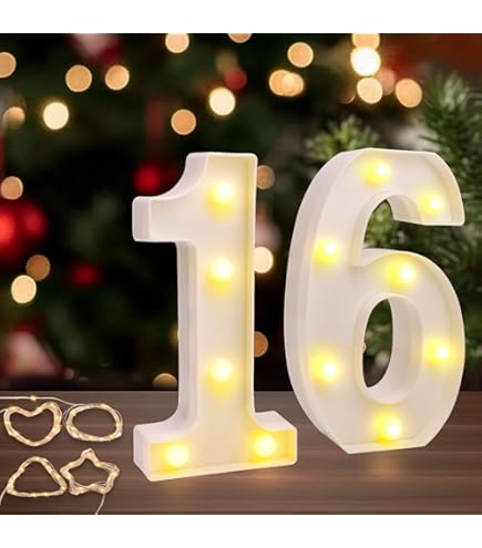 Birthday Imprsv Marquee Light Up Numbers - 3FT Block Mosaic Numbers For ...