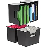 Amazon.com: IRIS USA Medium Portable Desktop File Box with Open Lid, 6 ...