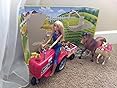 Amazon.com: Barbie Doll with Tractor, Wagon and 5 Animals : Toys & Games