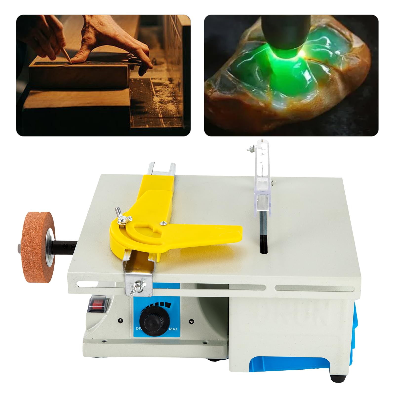 5-in-1 Mini Lapidary Saw, 110V 750W Gem Jewelry Polishing Grinding ...