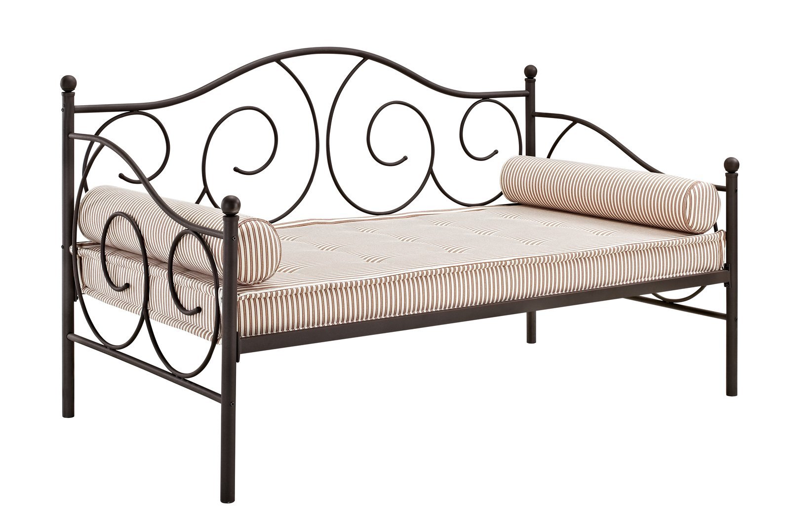 DHP Victoria Daybed, Twin Size Metal Frame, Multi-functional Furniture ...