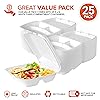 Stock Your Home 9x9 Clamshell Take Out Boxes (25 Pack) Large 3 ...