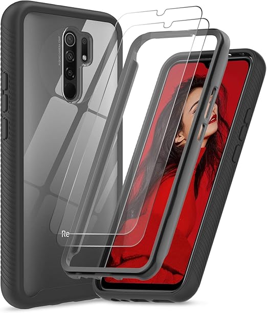 LeYi Case for Xiaomi Redmi 9 and [2 Pack] Tempered Glass Screen ...