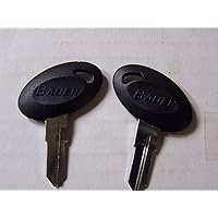 Amazon.com: Ilco Bauer RV Lock Key, 2 OEM BAU-4 Bauer Blanks, Black ...