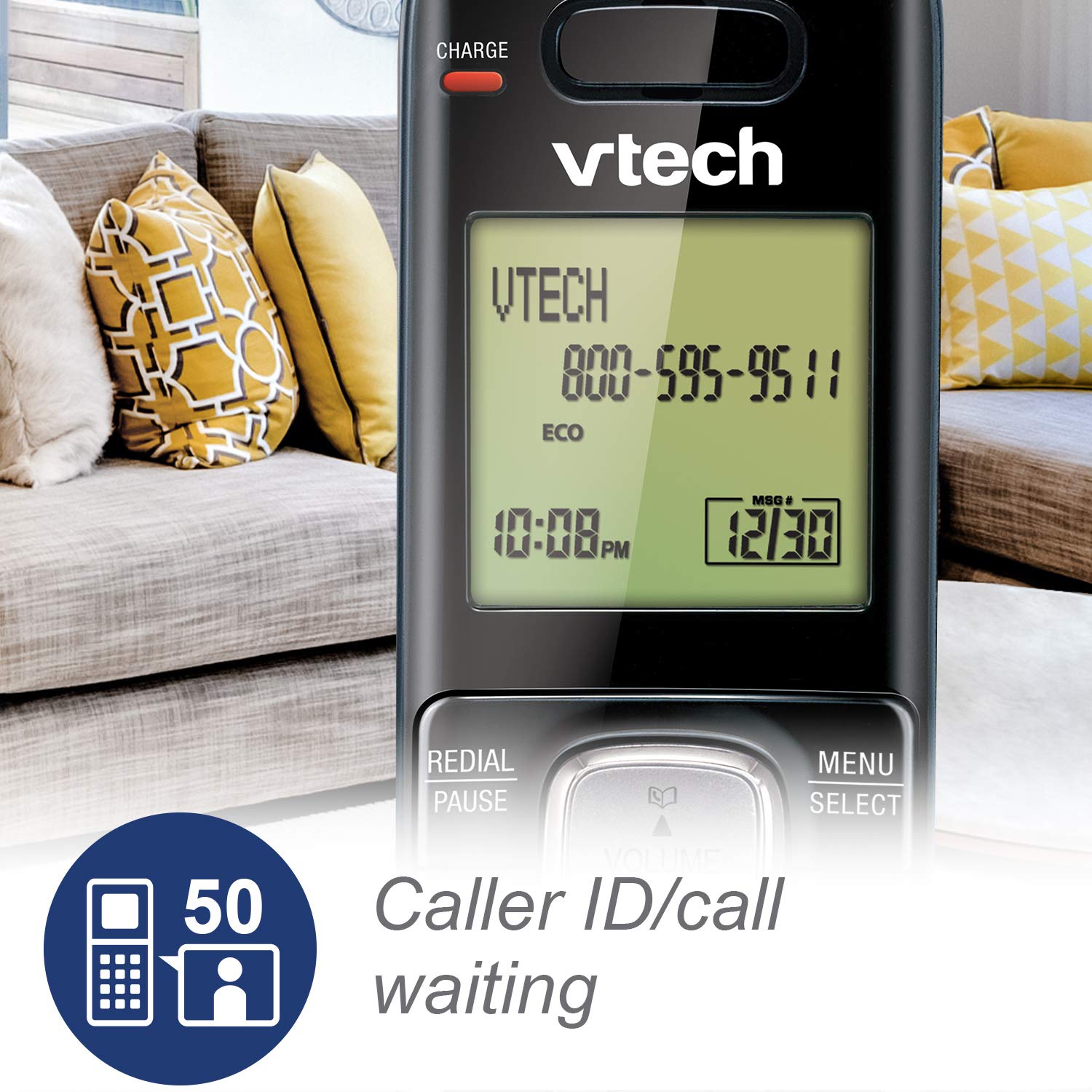 Mua VTech CS6709 Accessory Cordless Handset, Silver/Black | Requires ...