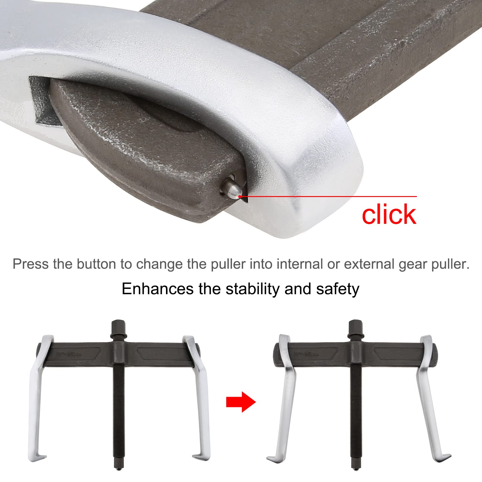 Mua 8 Inch CR-V 2-Jaw Gear Puller, Adjustable Bearing Puller Gears ...