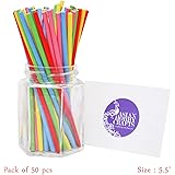 Asian Hobby Crafts Natural Unfinished Round Bamboo Sticks (9-inch ...