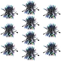 Amazon.com: ALITOVE DC 12V WS2811 12mm Diffused Digital RGB LED Pixel Light Individually ...