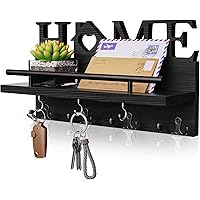 Lwenki Mail Organizer for Wall Mount – Key Holder with Shelf Includes ...