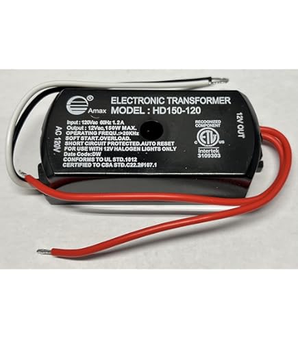 Hatch 12 Volt 150 Watts Plug In Transformer 12V Enclosed Electronic