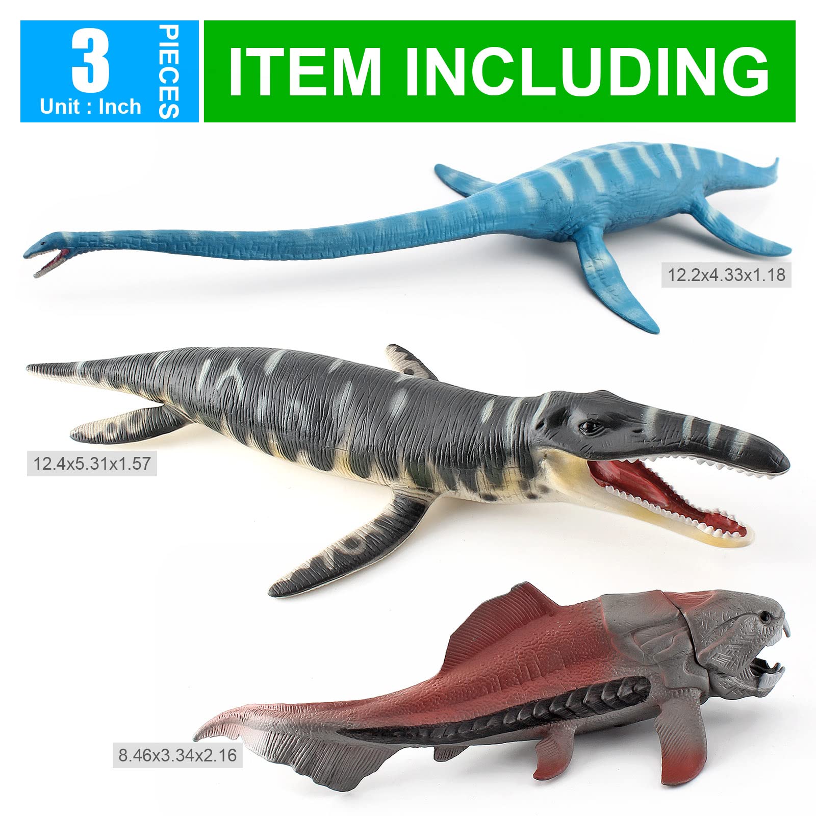 Mua Realistic 10Inch Large Prehistoric Sea Creatures Toys for Kids 3PCS ...