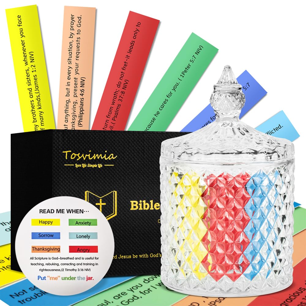 Bible Verse Jar (NIV), Read Me When Bible Verses Jar, Christian ...
