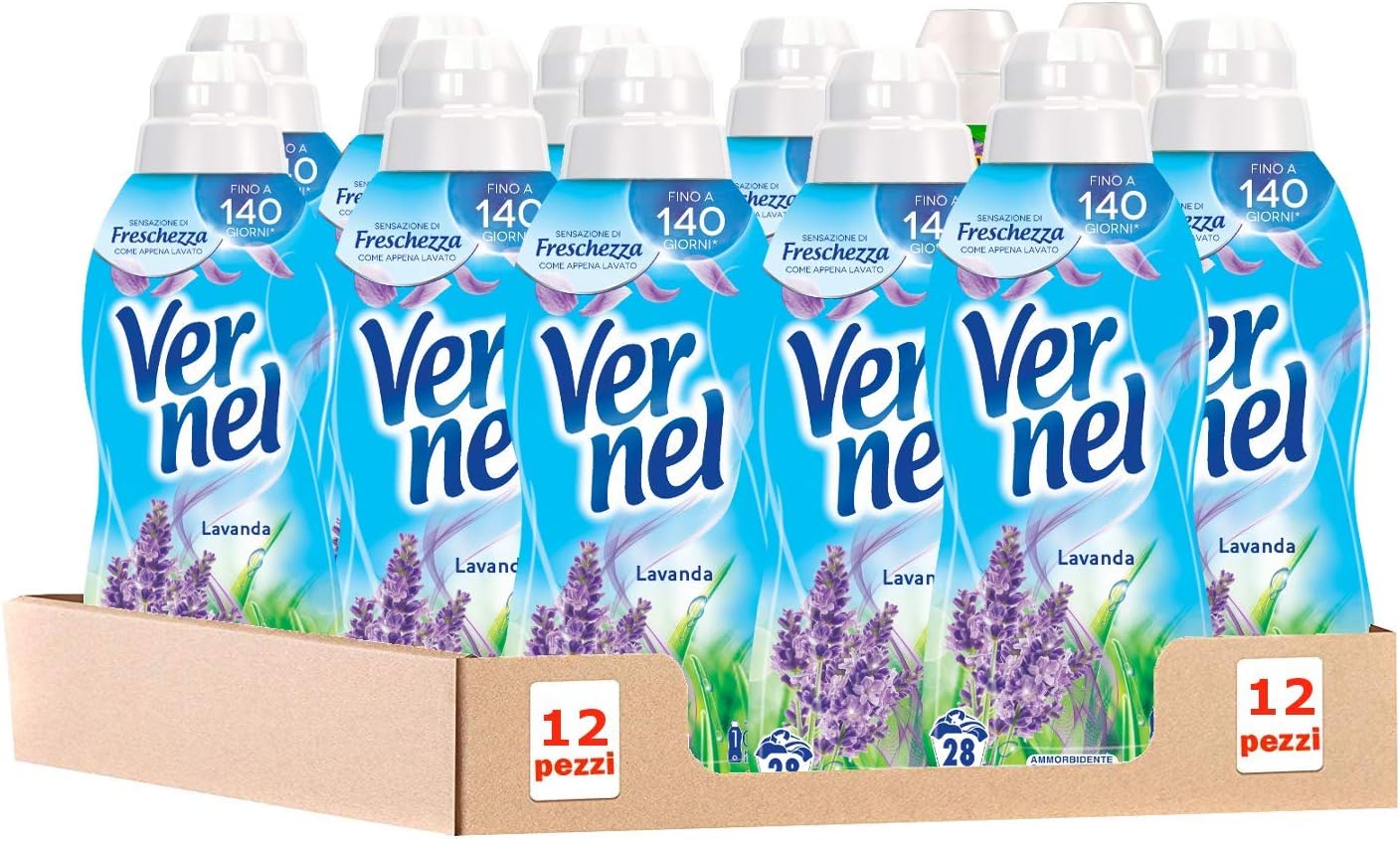 Vernel Lavanda Ammorbidente Lavatrice Concentrato, Intensa Freschezza e ...