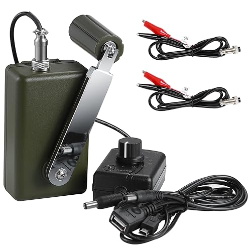Portable Hand Crank DC Charger - 30W 0-28V USB Plug Multifunction ...