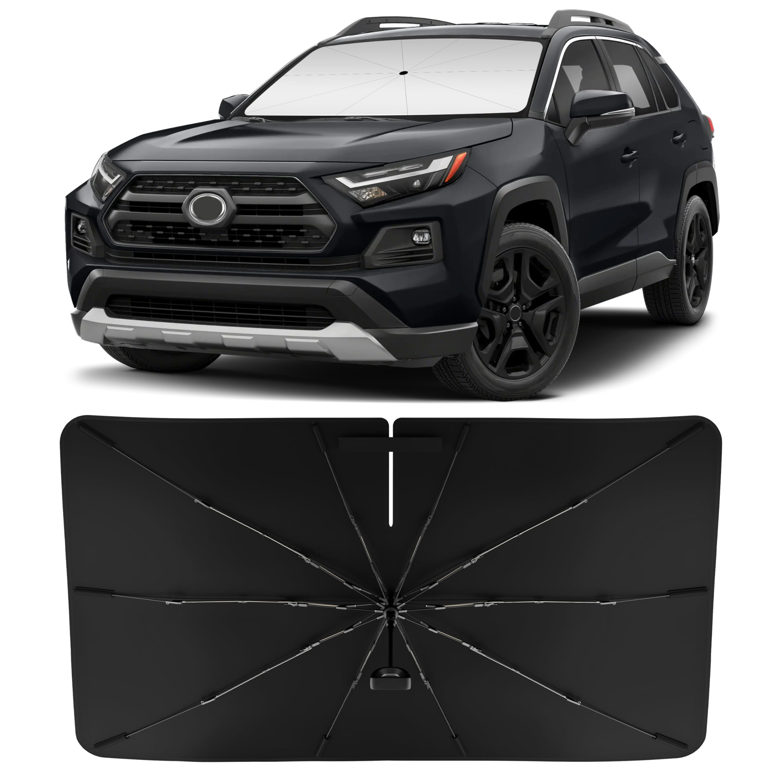 INSAUTO Windshield Sun Shade Umbrella for Toyota RAV4 2019-2025 ...