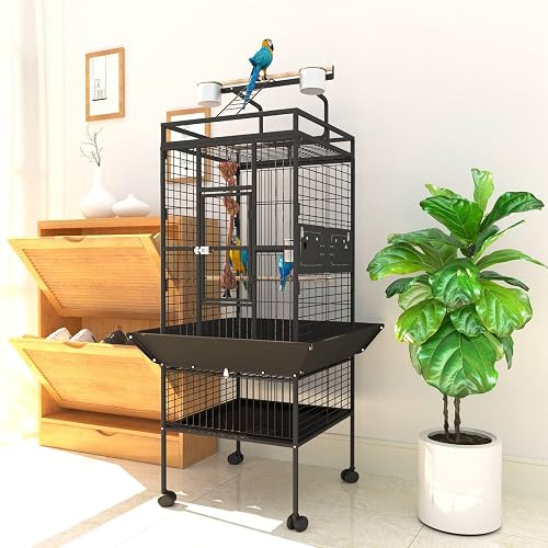2022 New Cage Aviary Bird Cage Aviary Animal Cage with Wheels 60inch ...