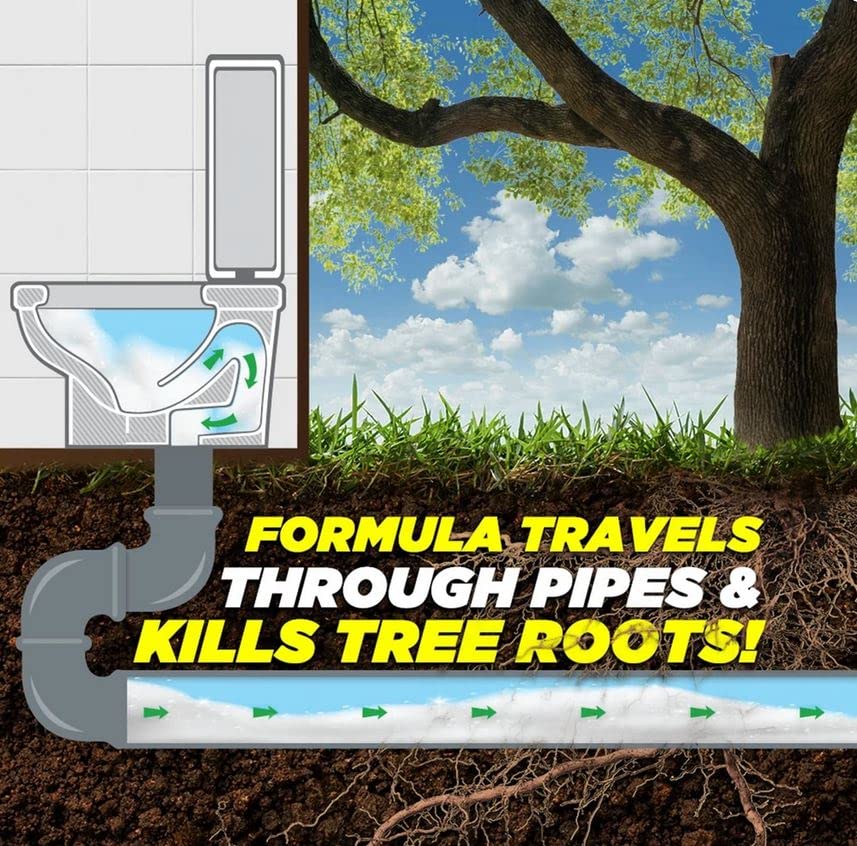 FOAMING Root Killer | 10 Pound| Kills Tree Roots in Pipes & Sewer Lines ...