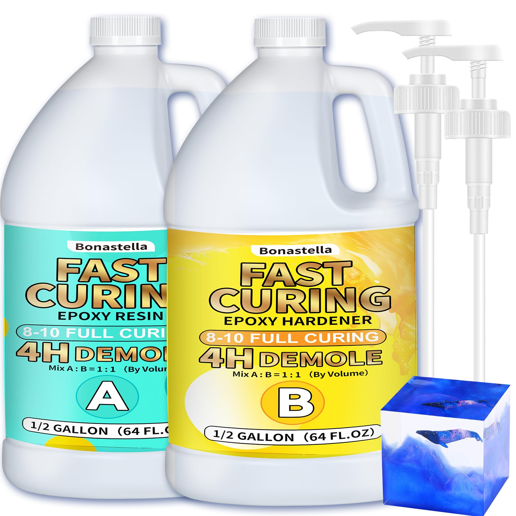 Mua Epoxy Resin - 1 Gallon Fast Cure Epoxy Resin 4 Hours Quick Set ...