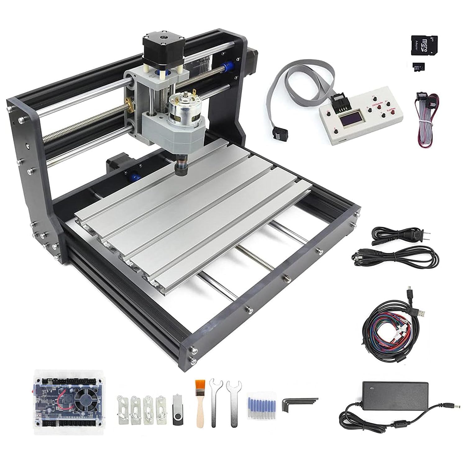 CNCTOPBAOS Upgrade CNC 3018-PRO 3 Axis DIY Mini CNC Router Kit with ...
