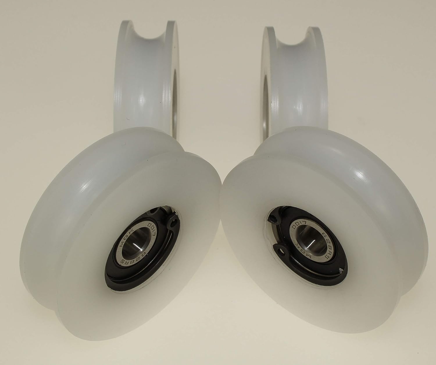 (A 50-8-8) Pack of 4 x Polyacetal Pulley wheels 50 mm Diameter U Groove ...